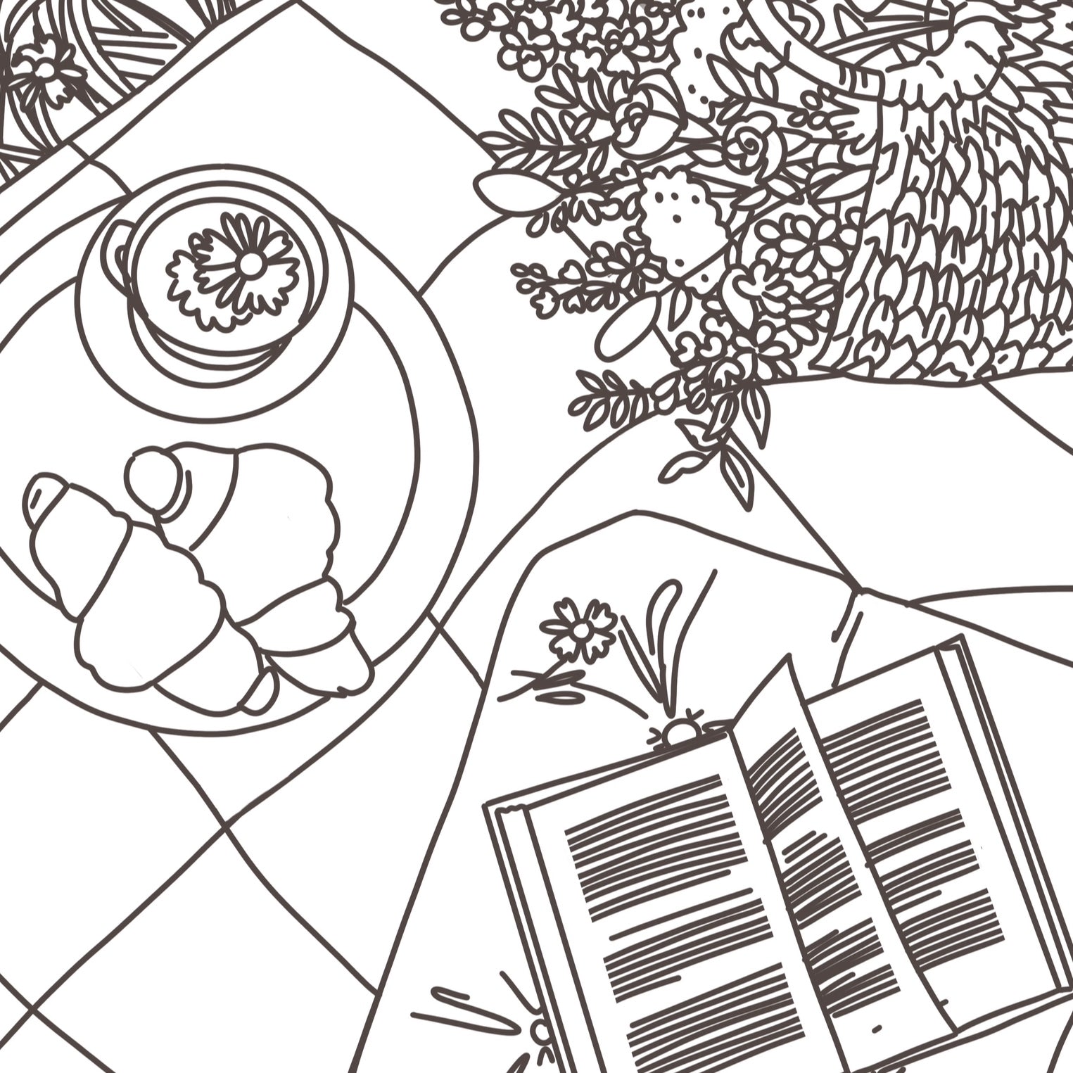 SPRING 2024 COLORING PAGE SET | DIGITAL DOWNLOAD – Janelle Susan Art