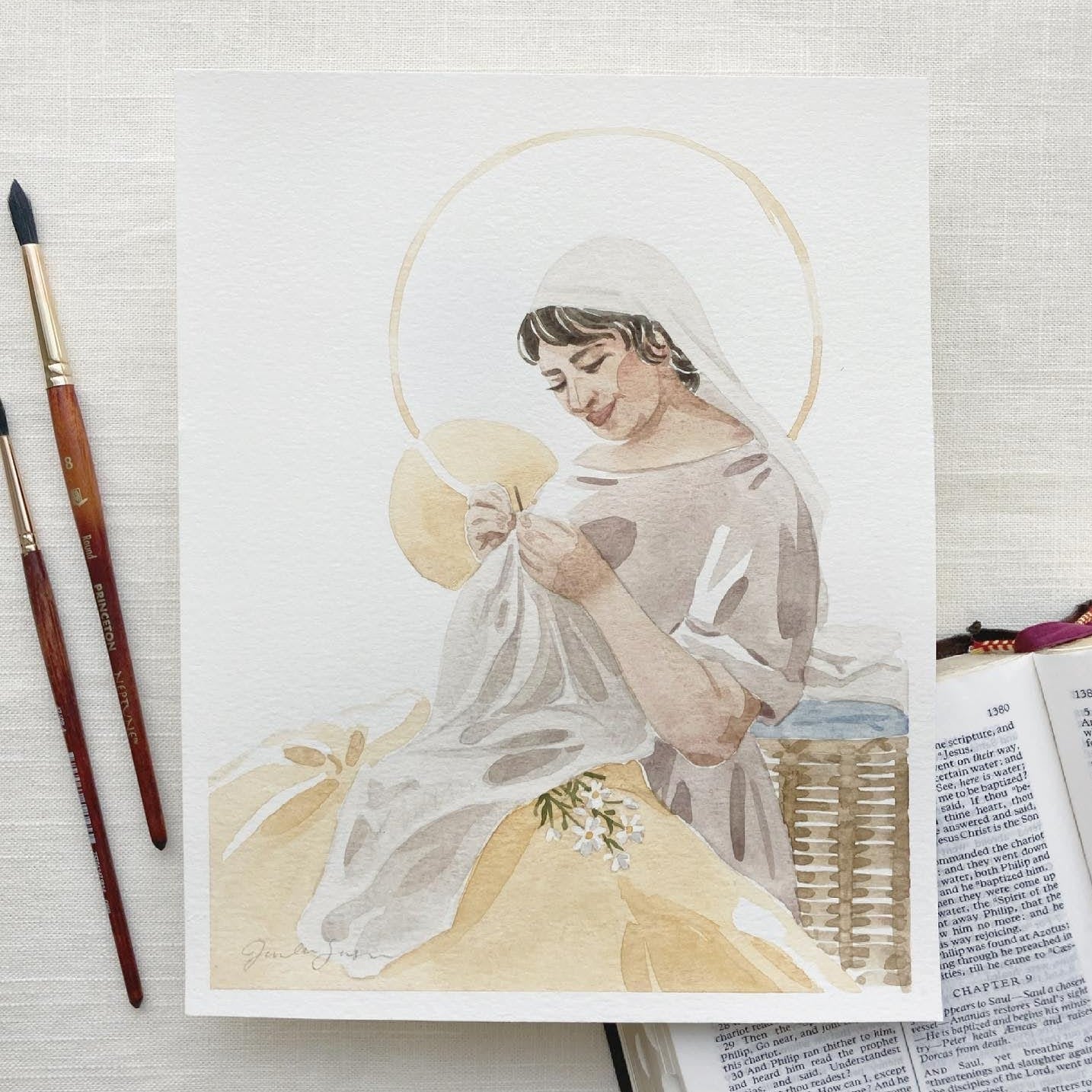 TABITHA | ORIGINAL PAINTING 8"X10" – Janelle Susan Art